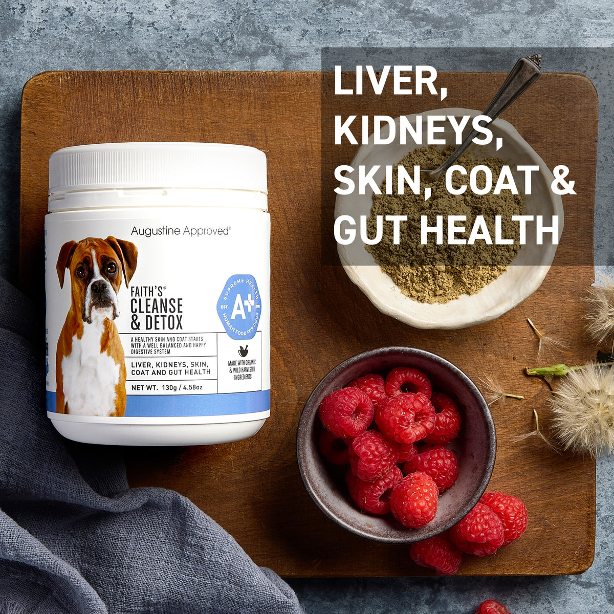 Cleanse & Detox Dog Gut Health Powder – Augustine Approved